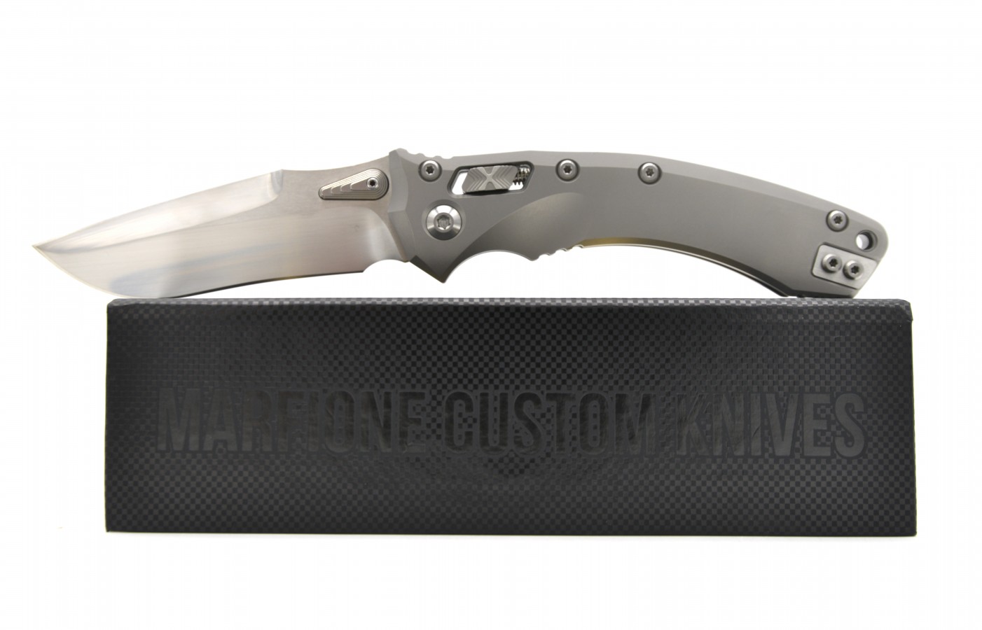 Microtech, Marfione Custom, Amphibian, Satin Finish, Double Vapor Blast ...