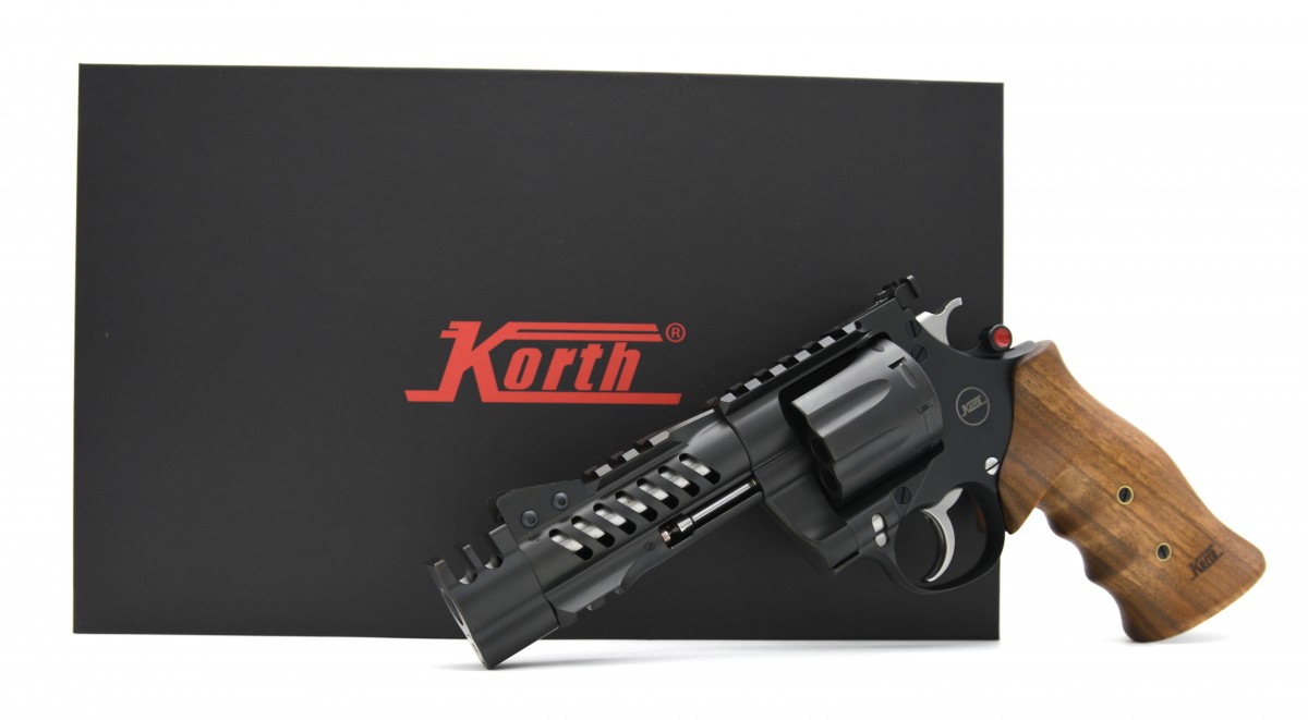 Nighthawk Custom, KORTH, NXS 8 Shot 4" .357 Mag / .38 spl Revolver ...