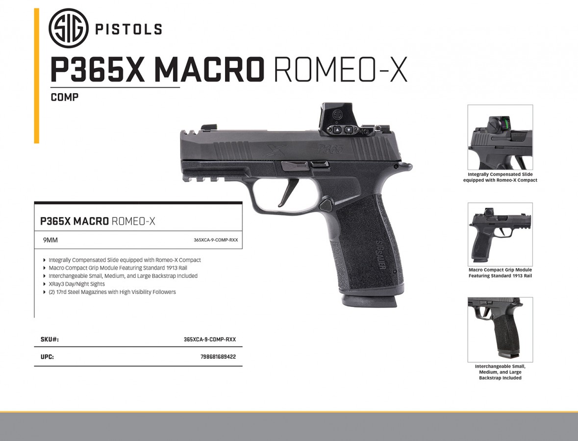 Sig Sauer 365XCA9COMPRXX P365 XMacro w/Red Dot Compact Frame 9mm Luger ...