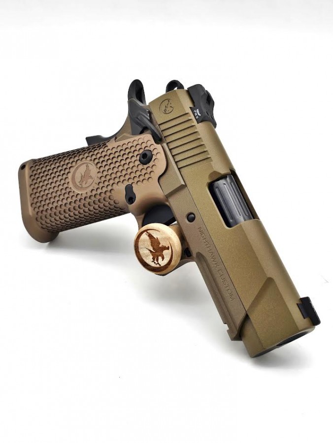 Nighthawk Custom, T4, Officer, Double Stack, 9mm, 3.8" Match Grade DLC ...