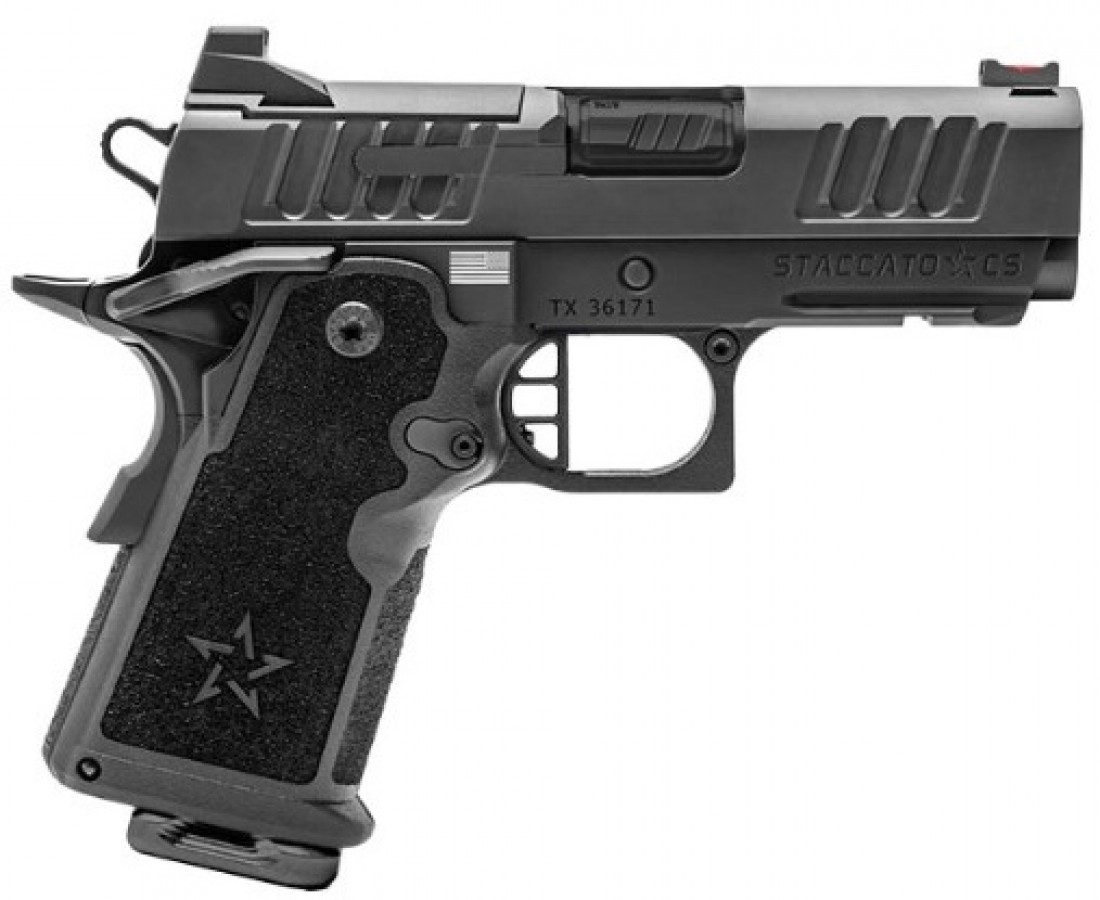 Staccato CS 9mm 3.5" DLC Coated Bull Barrel Optic Ready Textured Grip ...