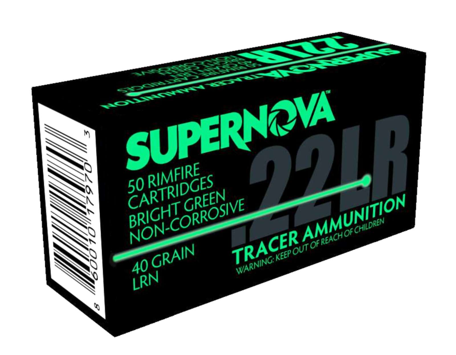 SuperNova 22LR Green Tracer 40 gr LRN by Piney Mountain ammo. 50 Per ...
