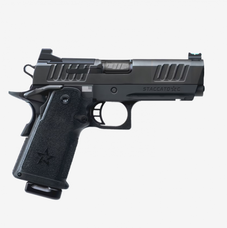 Staccato C, 9mm, Compact Grip, 4.0" DLC Coated Bull Barrel, Optic Ready ...