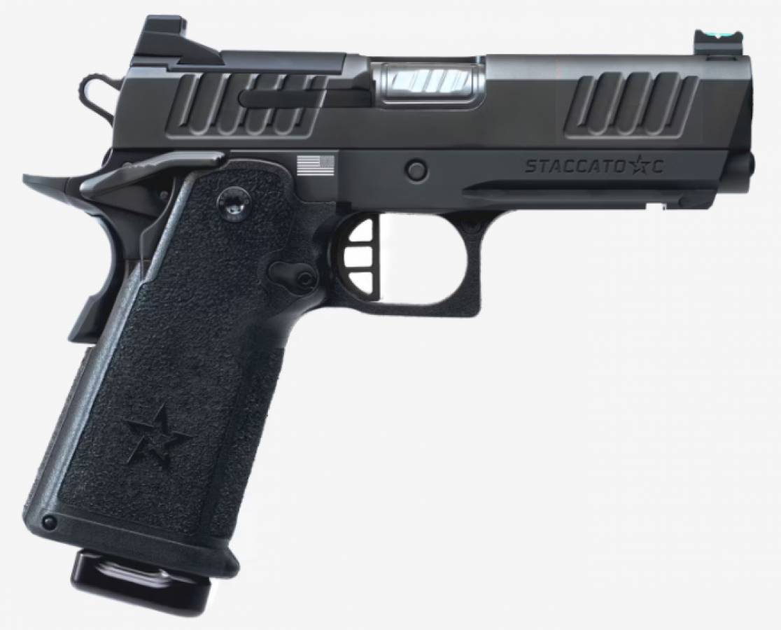 Staccato C, 9mm, Full Size Grip, 4.0" Stainless Bull Barrel, Optic ...