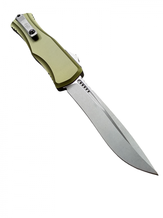 Microtech Hera II OTF AUTO Knife 4" M390MK Apocalyptic Recurve Blade ...