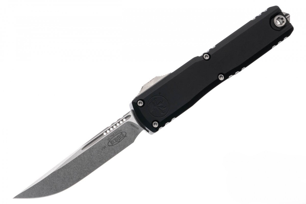 Microtech, Ultratech ZBT S/E Gen III, Black Handle Stonewashed Blade ...