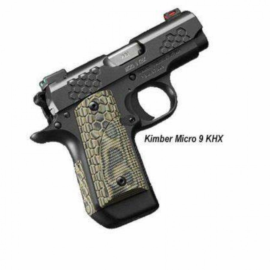Kimber Micro 9 KHX 9mm 7+1 3.15" KimPro II Gray Stainless Steel Hogue G ...