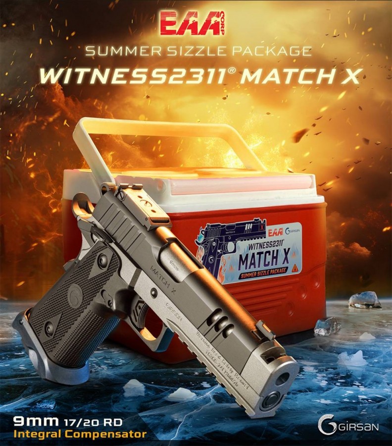 Girsan, EAA Witness 2311, MatchX, Semi-automatic, Single Action Only ...