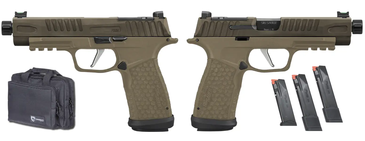 Sig Sauer, P365 Fuse Tactical, 9MM, 4.3" Threaded Barrel, Two Tone Tan ...