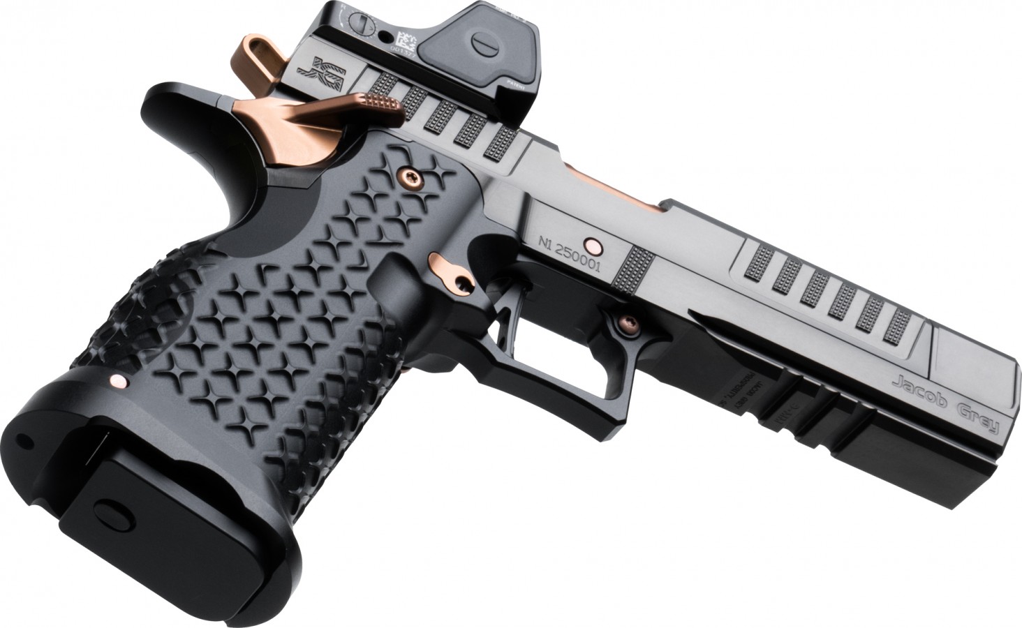 Jacob Grey NOX 9 Double Stack 2011 9mm Pistol with 5.0” Integrally ...