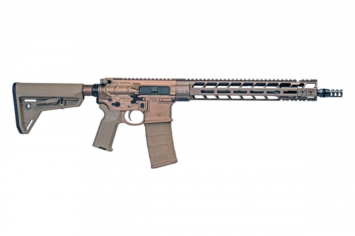 PWS MK114, Kodiak Brown MOD 2-M, Semi-Auto, 223 Wylde, Rifle with 14.5 ...