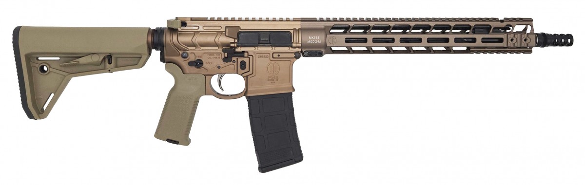 PWS MK114, Kodiak Brown MOD 2-M, Semi-Auto, 223 Wylde, Rifle with 14.5 ...