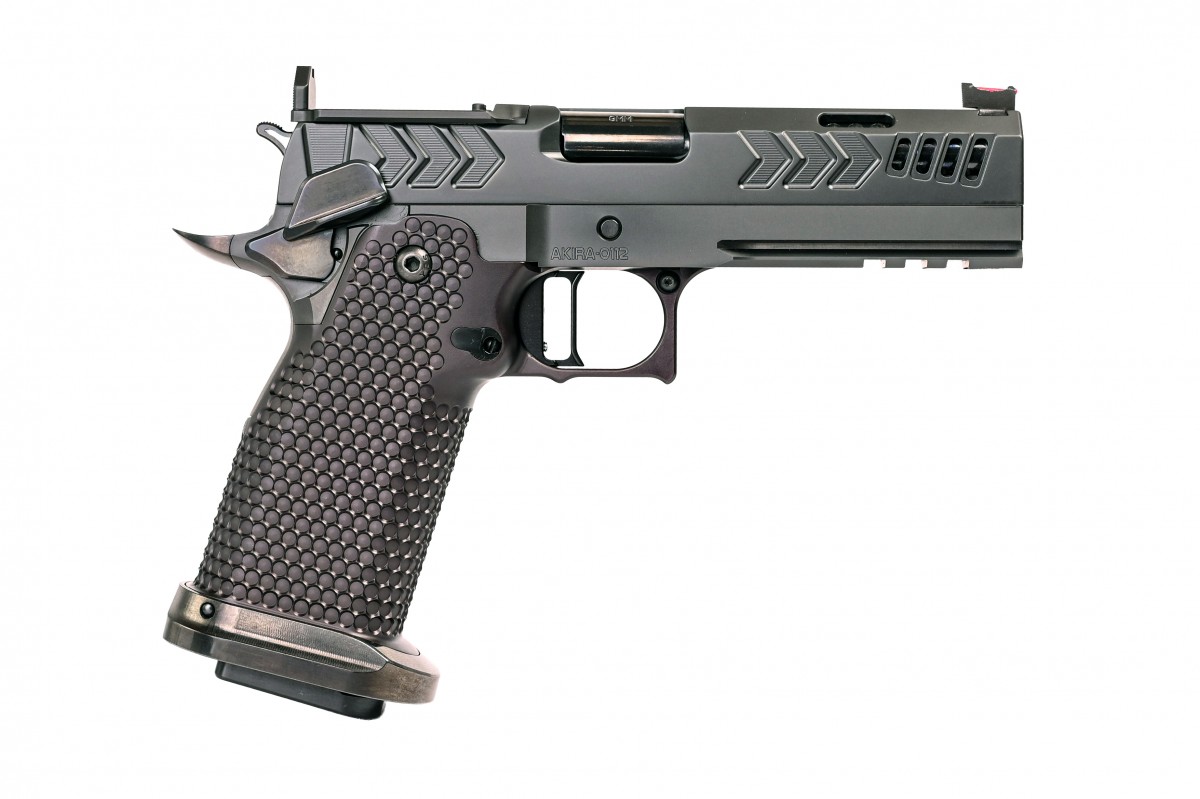 CNC Gunworks, AKIRA Satin, 9mm Double Stack, 9mm SAO Semi-Auto pistol ...