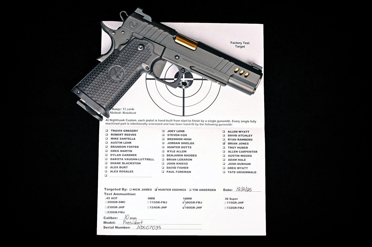 Nighthawk Custom President 10MM, Double-Stack 1911 (2011), SAO Semi ...
