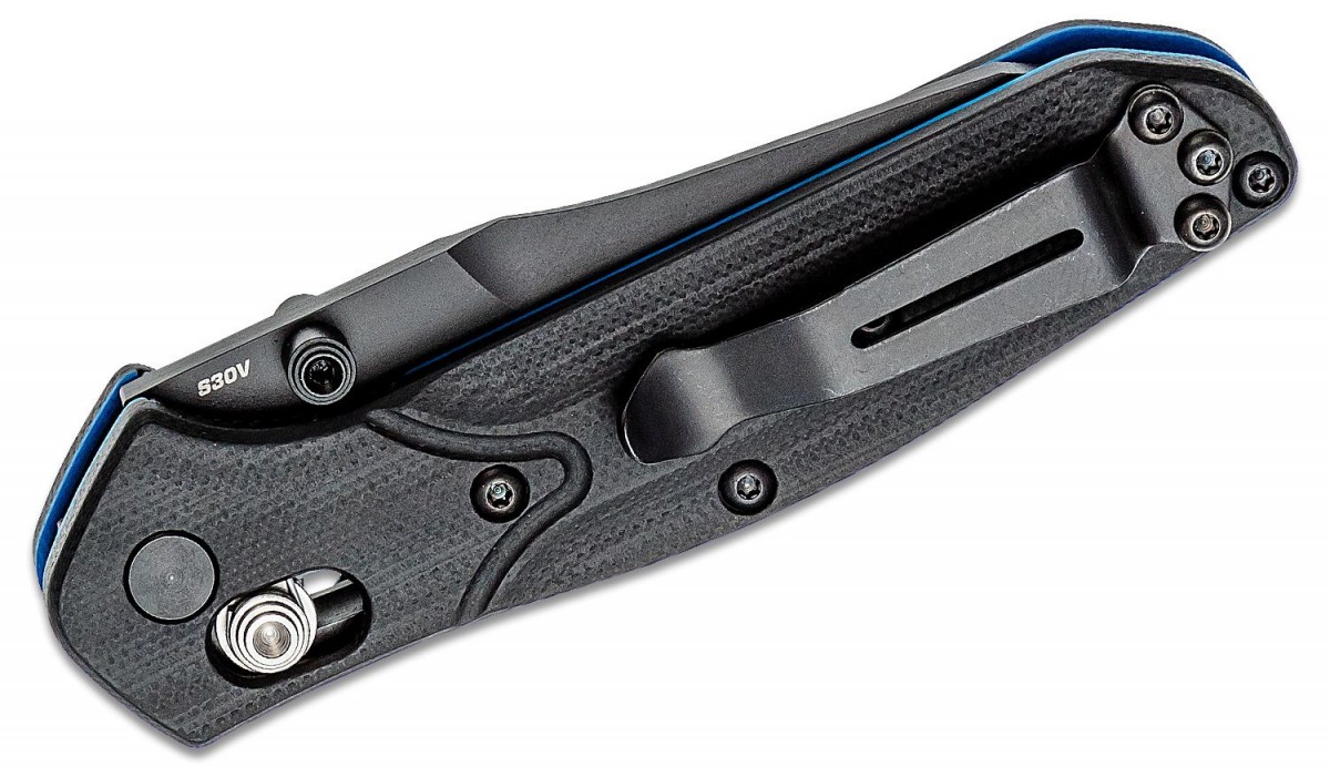 Benchmade Mini Osborne Folding Knife 2.92" S30V Black Plain Blade ...