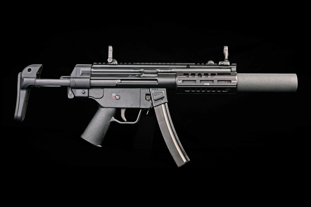 PTR 9SDM-B Roller-Delayed Blowback, Semi-Auto 9mm SBR with 6" SD ...