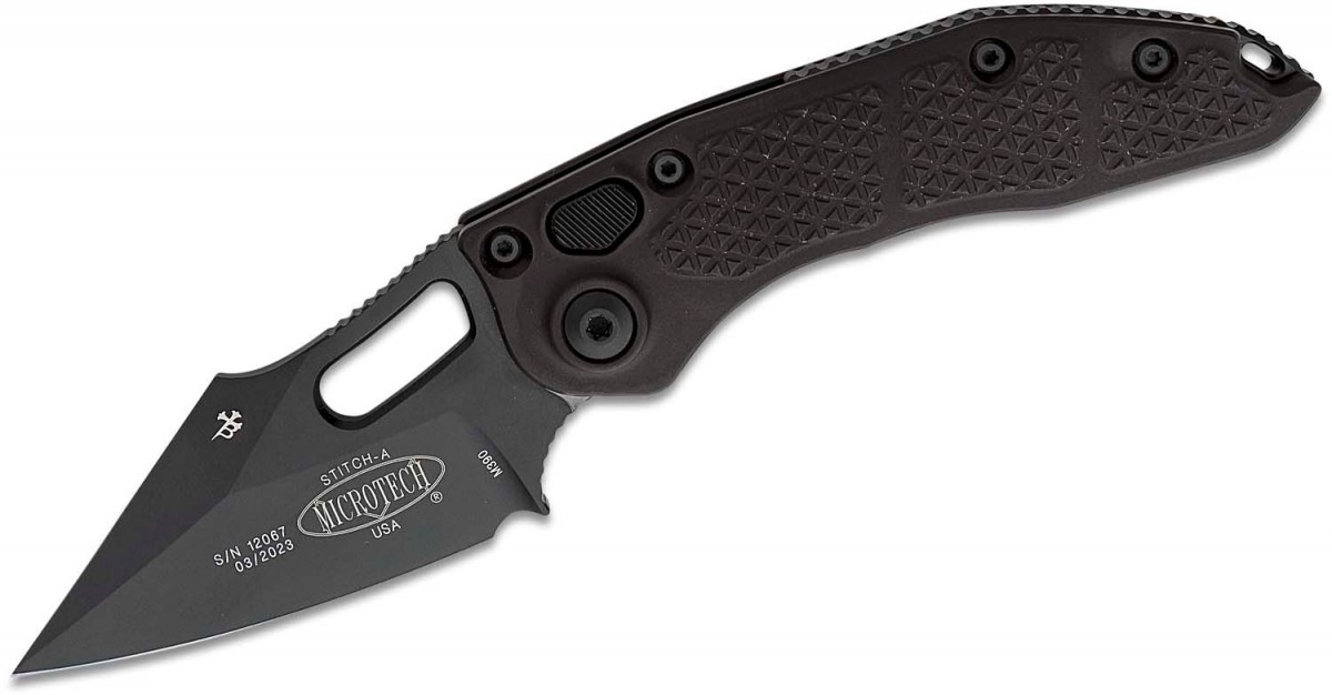 Microtech/Borka Blades 169-1T Tactical AUTO Stitch Folding Knife 3.625 ...