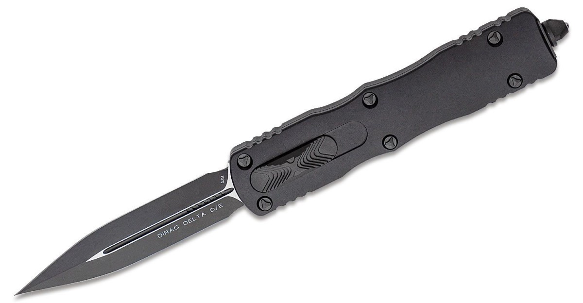 Microtech 227-1T Dirac Delta Tactical AUTO OTF Knife 3.79" Black DLC ...
